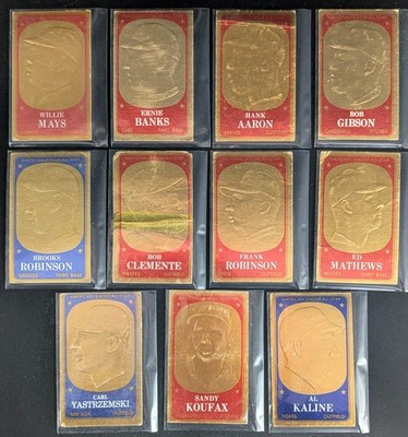 1965 TOPPS EMBOSSED BASEBALL CARD PARTIAL SET 65/72 CARDS LOW GRADE ...