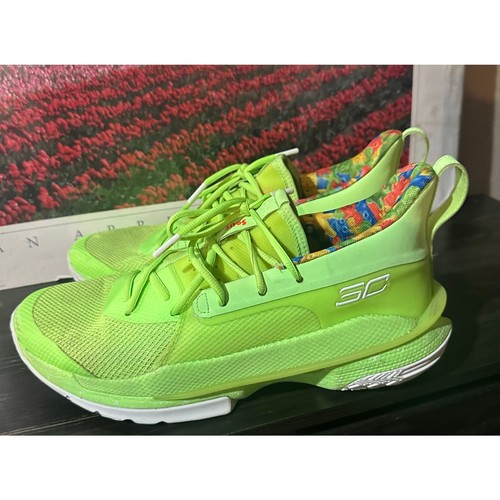 Under Armour Stephen Curry 7 Sour Patch Men's Lime Green 3021258 GS ...