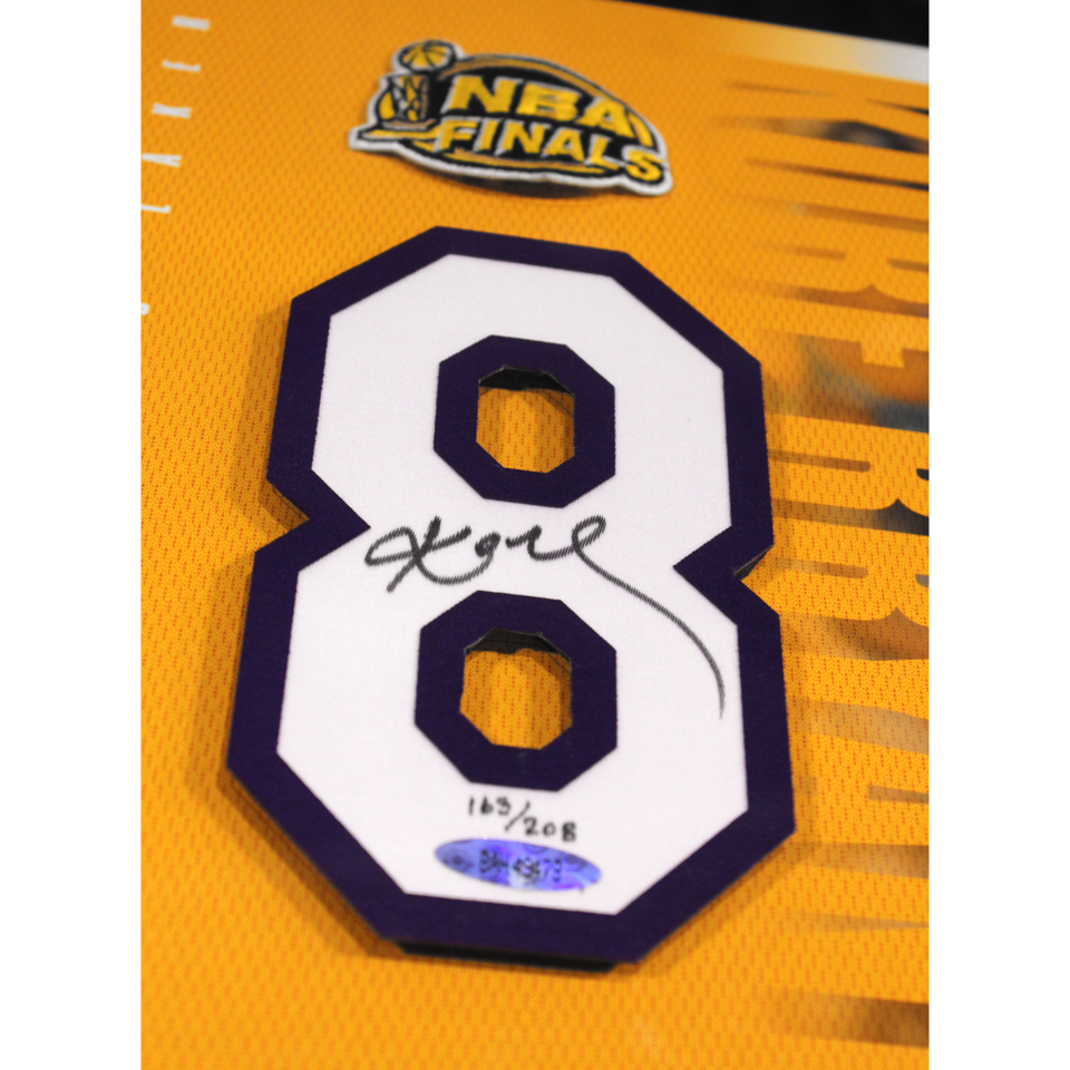 Kobe Bryant Autographed Los Angeles Lakers Jersey #8 Framed Photo UDA ...