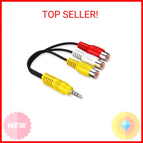 AV Adapter, Video AV Component Adapter Cable Replacement for TCL TV, 3 ...