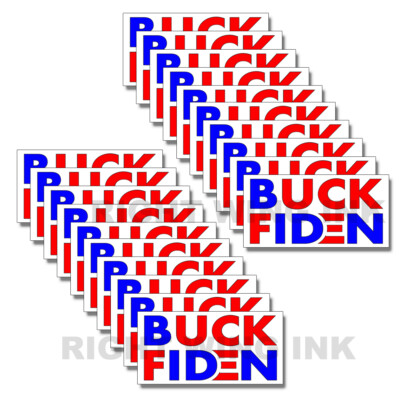 Buck Fiden Anti Biden Bumper Stickers Funny Decal Pro Trump 20 PACK | eBay