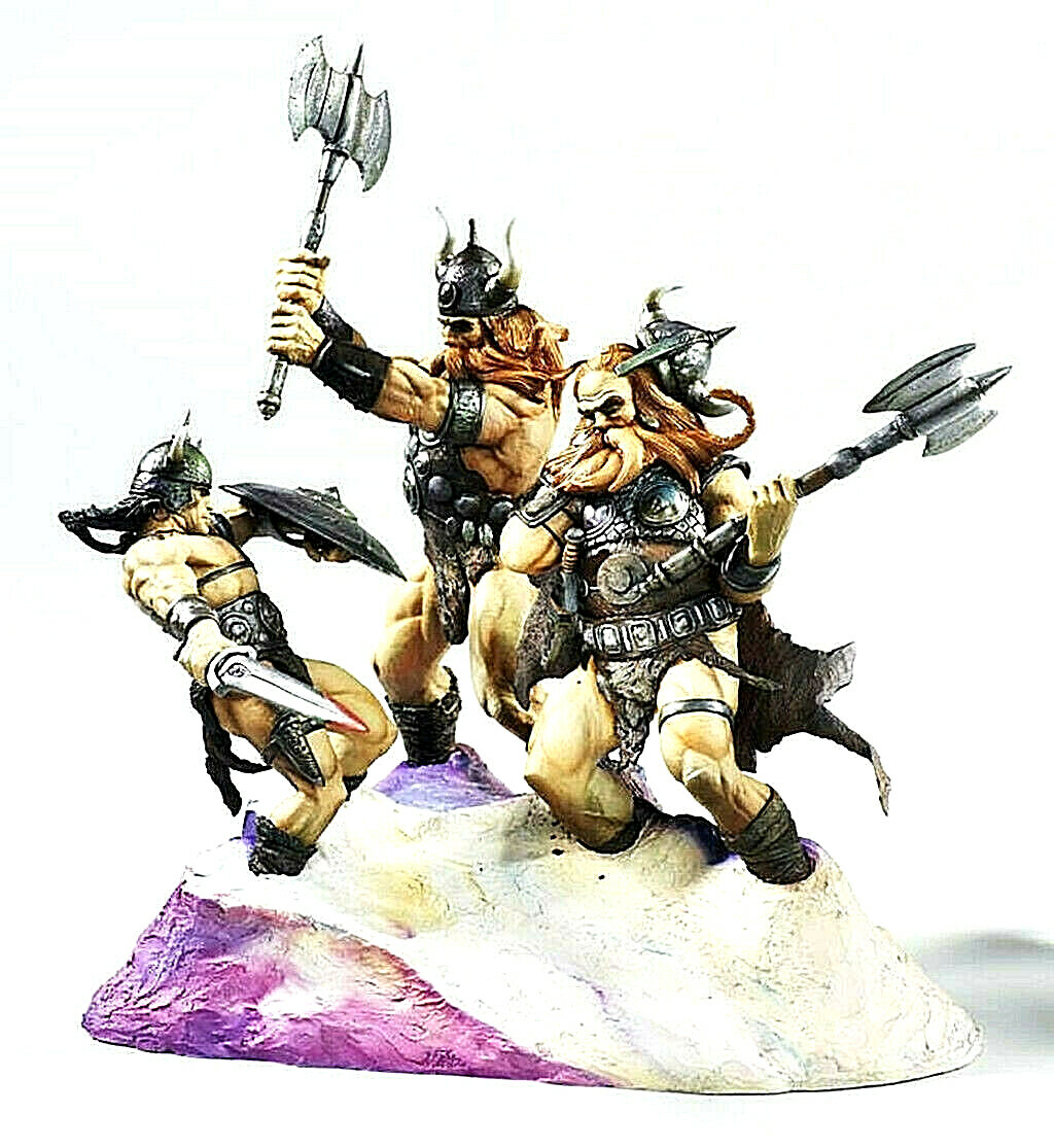 Frank Frazetta Three Snow Giants Resin Statue New Ltd 1000 By Reel Art ...