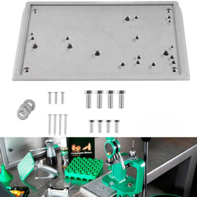 For RCBS Cast Aluminum 9282 Accessory Base Plate 3 Grey Shell Holder ...