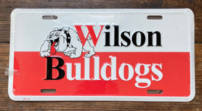 Vintage 1990s Wilson Bulldogs Metal License Plate | eBay