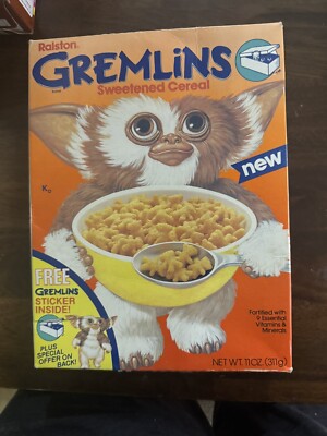 1984 Ralston Gremlins Cereal Box Extremely Rare! Original! Not ...