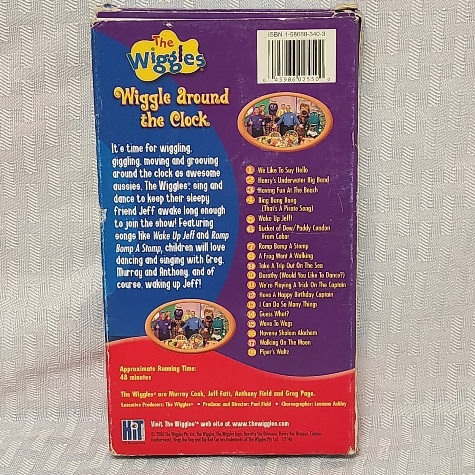 Wiggles Wiggle Around The Clock 2006 Hit Entertainment Vintage Jeff ...
