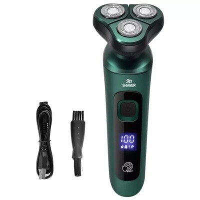 Mens Electric Shaver Razor Wet Dry Rotary Cordless USB Rechargeable ...