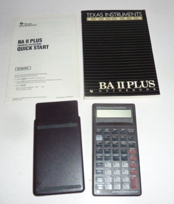 Texas Instruments BA 2 II PLUS Business Analyst Financial Calculator ...
