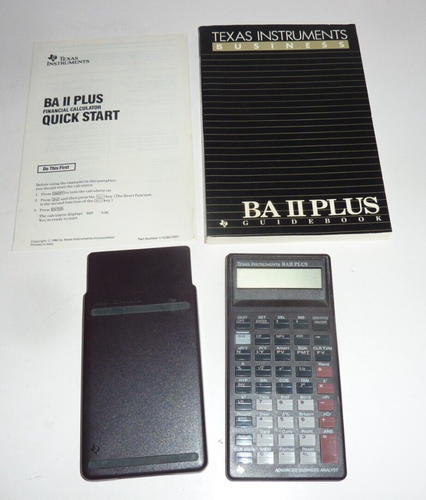 Texas Instruments BA 2 II PLUS Business Analyst Financial Calculator ...