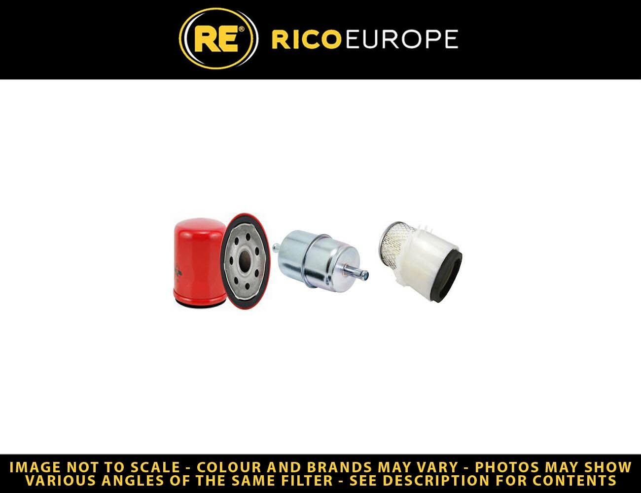 Filter Service Kit Fits BITELLI DTV315 Air Oil Fuel w/Hatz 2G40H Eng ...