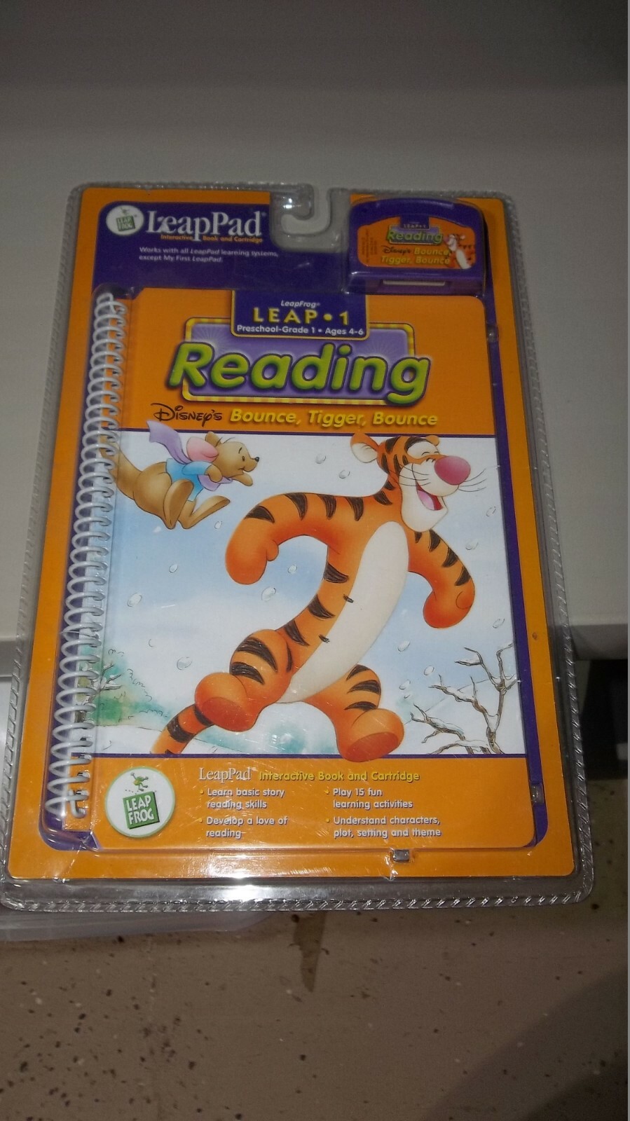 Leap Frog Leap Pad Preschool - Grade 1 Reading Bounce Tigger Bounce New ...