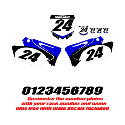 UFO Restyle Semi Custom Retro Number Plate Decals Free Shipping!! | eBay