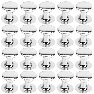100 Pcs Stud Rivets Silver Mushroom Snap Studs for Clothing | eBay