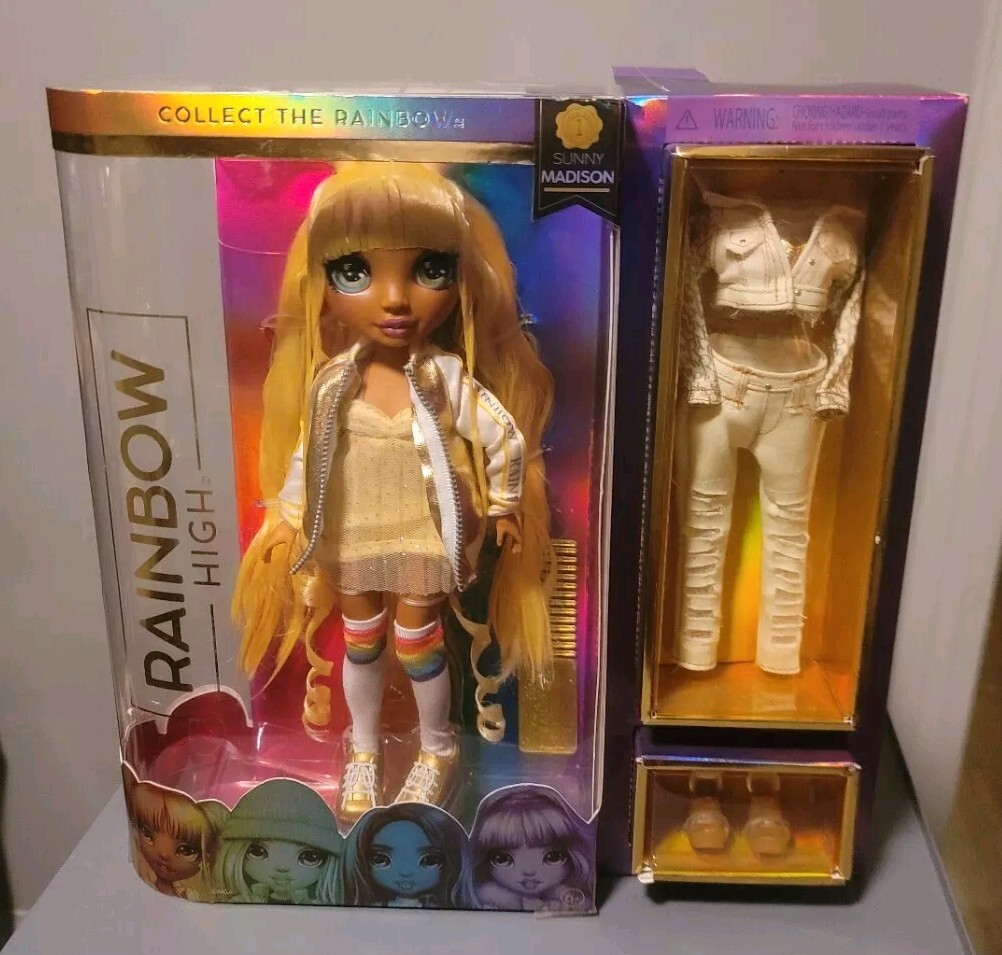 Rainbow High Doll Series #1 - Sunny Madison Gold Outfits MiSB Sealed ...