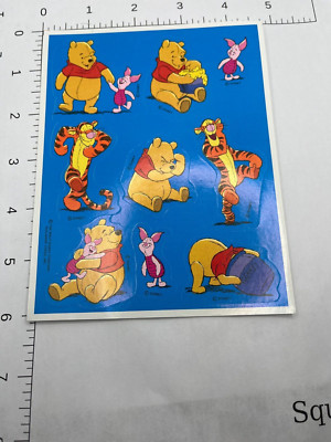 Disney Winnie the Pooj Tigger sticker sheet | eBay
