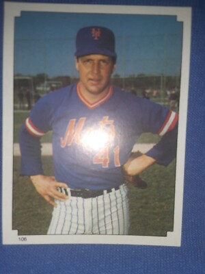 1984 Topps Stickers #106 Tom Seaver - NM-MT MVP HOF | eBay