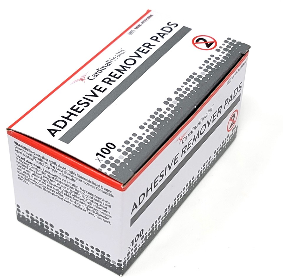 Cardinal Health Adhesive Remover Wipes Sterile 100/pk First Aid Medical ...