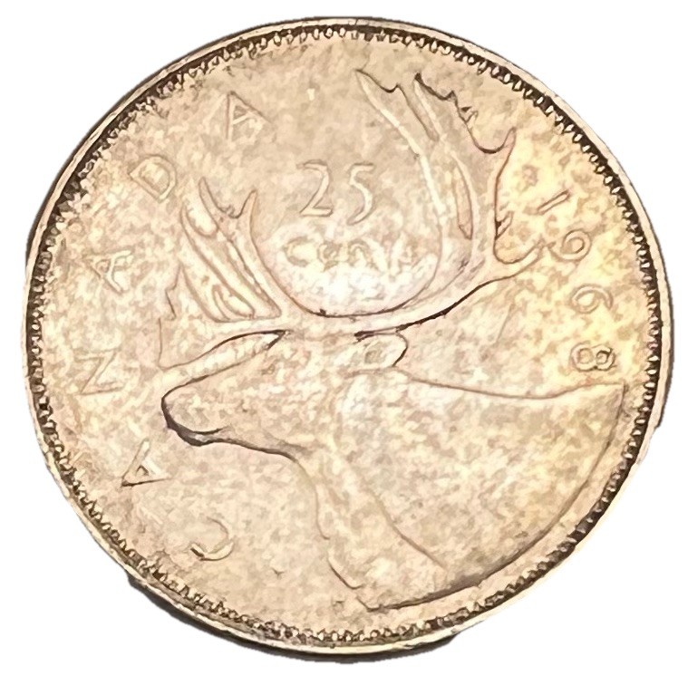 1968 🇨🇦 Canada 25 cents Silver Coin - Scratched - Combined Ship - Lot ...