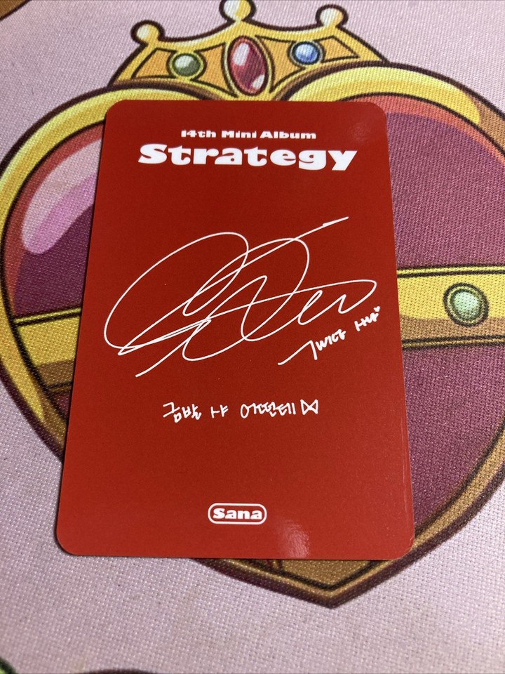 Sana Twice Strategy The 14th Mini Album Official Photocard | eBay