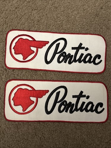 Vintage 1970 Pontiac Red Indian Chief Embroidery Patch 4" x 10" SewOn ...