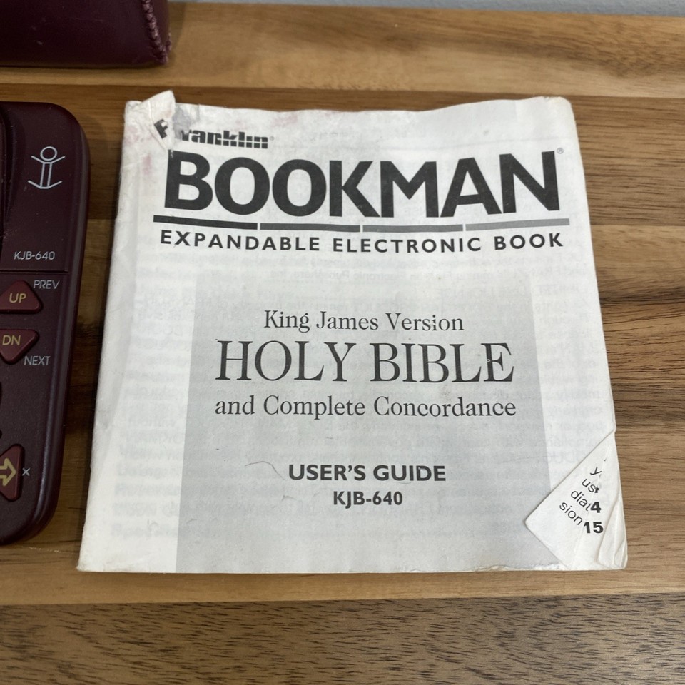Franklin BOOKMAN KJB-640 Electronic Holy Bible King James Version w ...