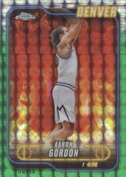 2024-25 Topps Chrome - Aaron Gordon #62 Green Refractor /99 for sale online | eBay
