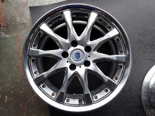 Rk959 18 Inch 4 Pieces Work Schbert Sc2 Sw2 Used Wheels Alphard Etc. 8J ...