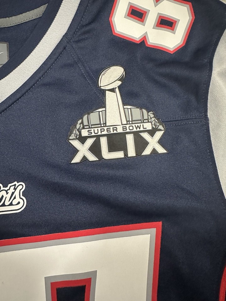 Rob Gronkowski #87 New England Patriots Super Bowl LIII 49 Blue Jersey ...