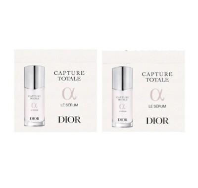 2× DIOR Capture Totale Le Serum Single Use Sample Packets 0.03oz/1ml ea ...