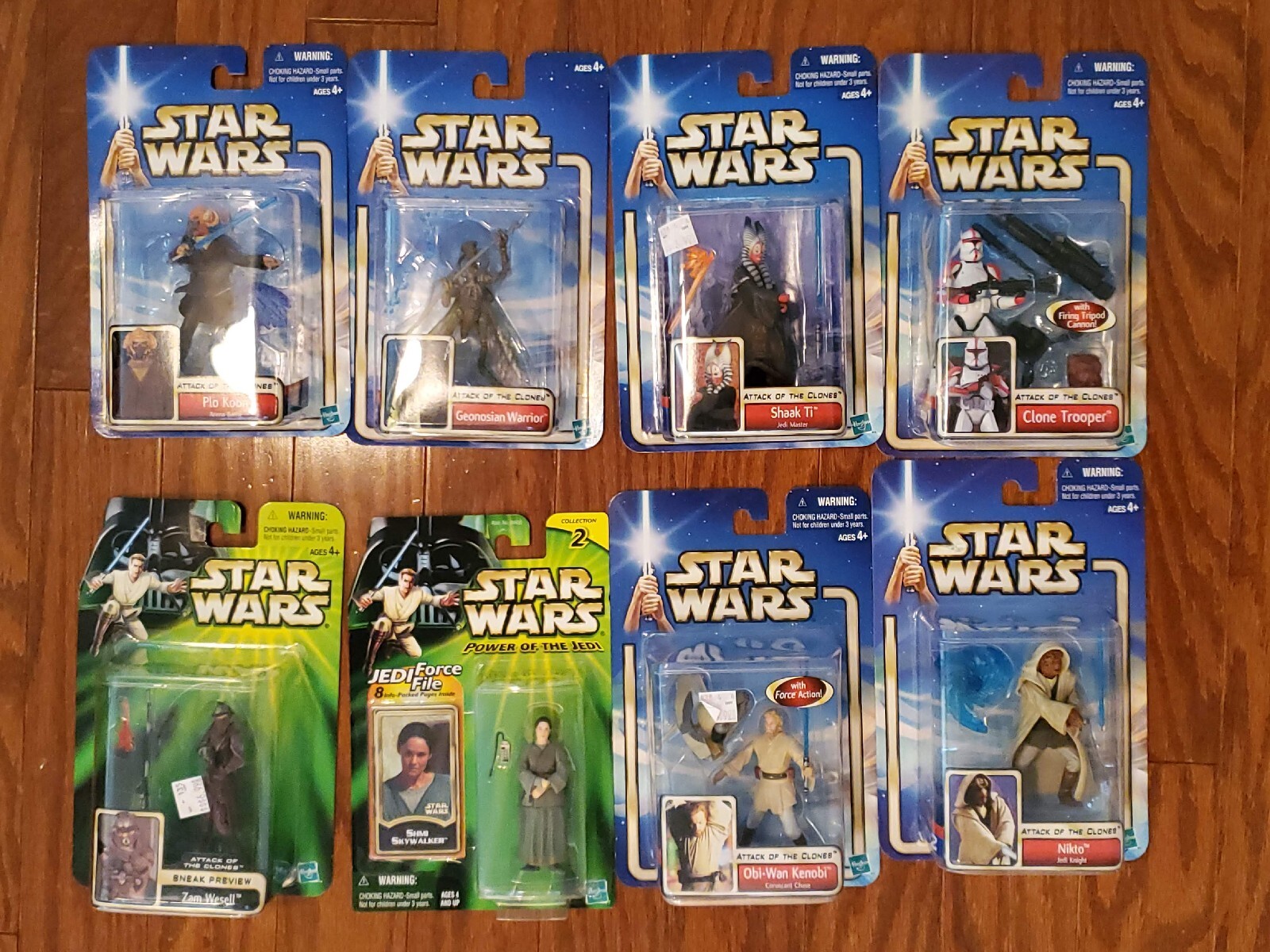Lot of 8 Hasbro 2003 Star Wars Action Figures-Attack of the Clones ...