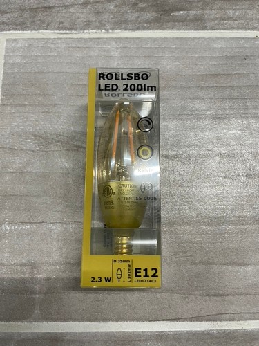 IKEA Led Bulb Chandelier 004.082.78 Rollsbo E12 200 Lumen Dimmable 25W ...