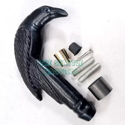 Handmade Allan Poe's Black Raven Crow Handle Only For Wooden Cane ...