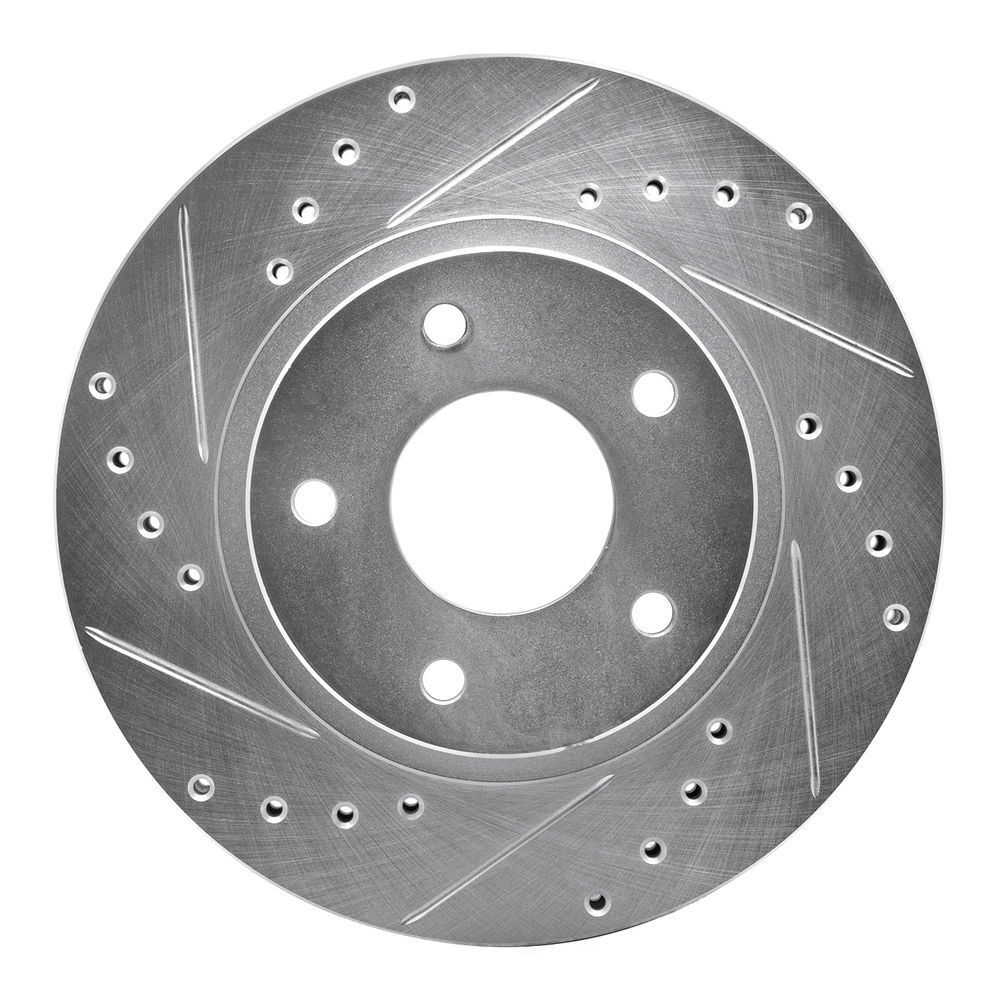 Disc Brake Rotor-Brake Rotor - Drilled And Slotted - Silver DFC 631 ...