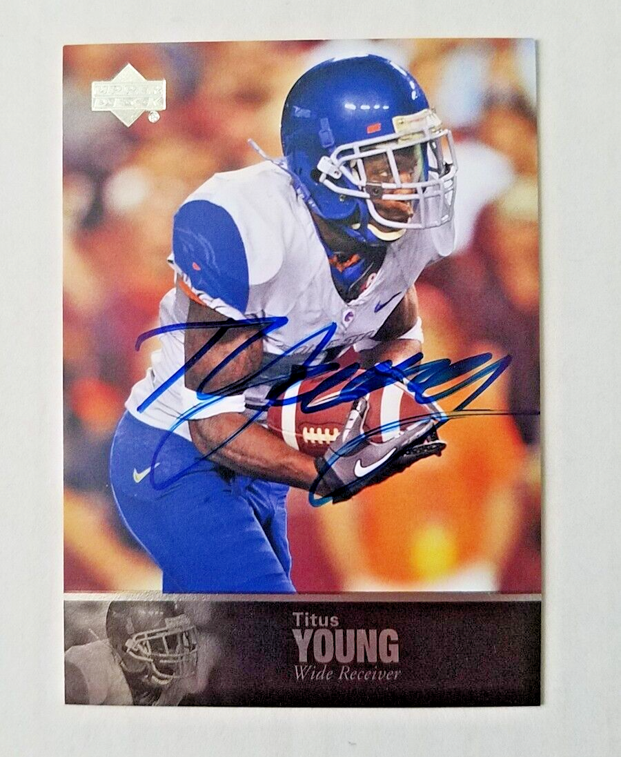 Titus Young RC 2011 Upper Deck UD College Football Legends Autograph ...