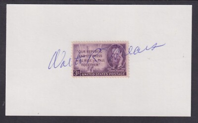 Walter Mears, 1977 Pulitzer Prize for National Reporting, signed ...