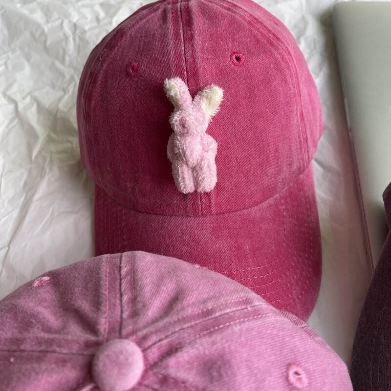 Baseball Hats Sun Visors Cute Plush Toy Dad Hat for Women Ponytail ...