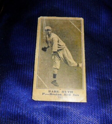 ⚾1915 M101-5 The Sporting News Well Aged Reprint Card Babe Ruth Boston ...