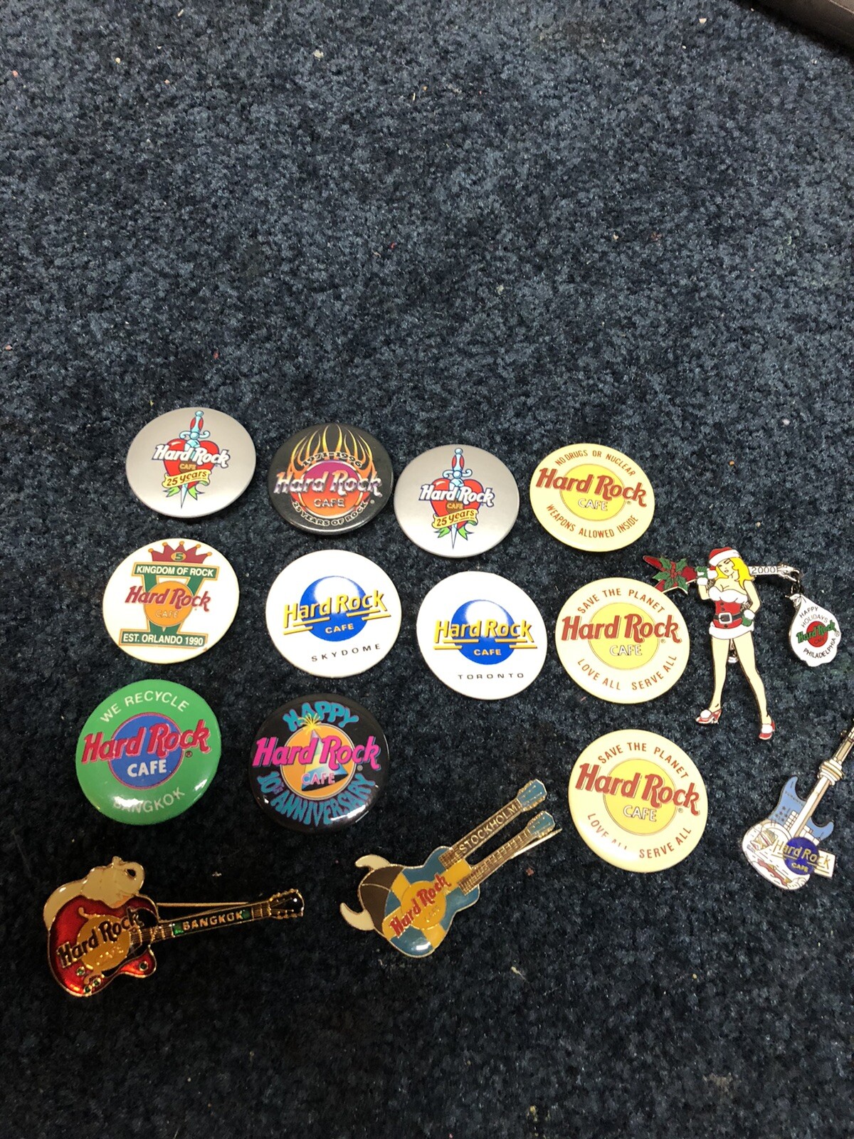 Rare Hard Rock Badges-vintage15 Pins | eBay