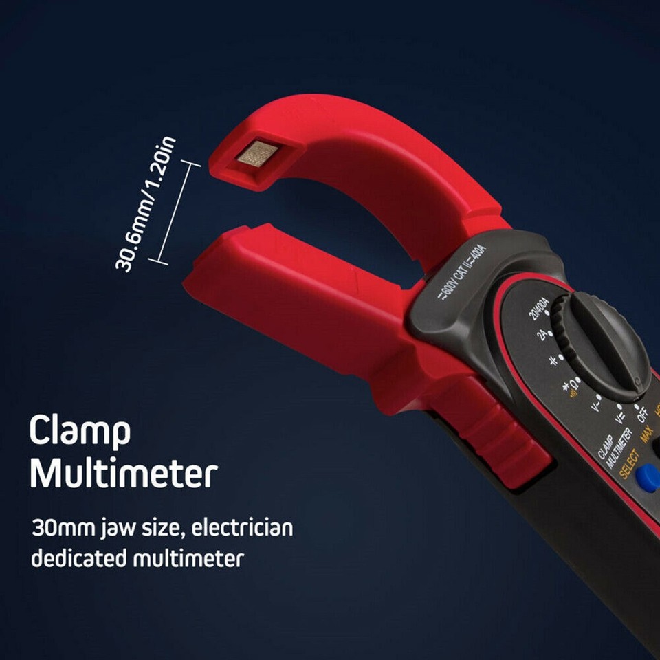LCD Digital MULTIMETER Clamp Voltmeter Ammeter Ohmmeter Volt AC DC ...