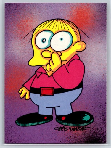 2001 Inkworks The Simpsons Mania Chris Yambar Ralph Painting #65 | eBay