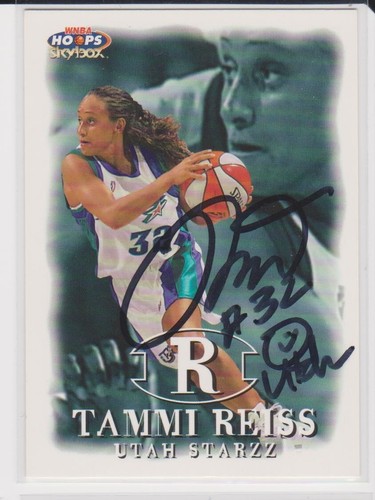 TAMMI REISS UTAH STARZZ WNBA VIRGINIA UNIVERSITY AUTOGRAPHED BASKETBALL ...