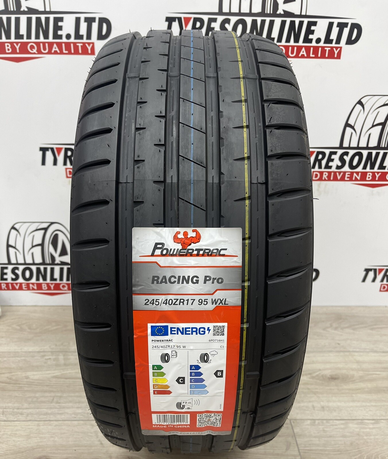 2 X 245 40 17 POWERTRAC 95W XL 245/40ZR17 BRAND NEW AMAZING C B LABELS ...