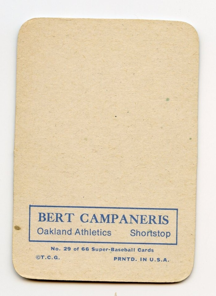 1969 Topps Super Baseball #29 Bert Campaneris VGEX | eBay