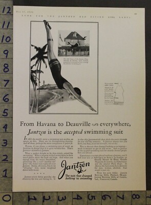 1926 FLAPPER FASHION SEXY SWIMWEAR BIKINI JANTZEN SWIM BEACH SUFFRAGE ...