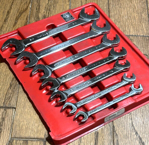 🇺🇸 Matco Tools SAE 4 Way Four Wrench Set Double Open End Offset Lot 3/8 ...