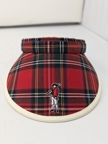 Kate Lord Visor Womens The Hertiage Golf Tennis Tartan Red Plaid | eBay