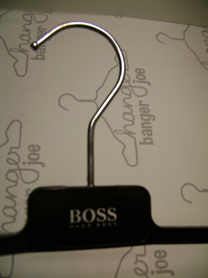 HUGO BOSS 15 3/4" BLACK PANT W/ FOAM BAR HANGERS SET 30 | eBay