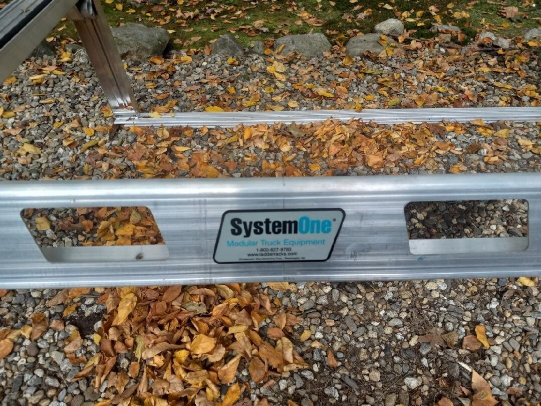 System One Aluminum Heavy Duty Contractors Rig Pick-Up Truck Ladder ...