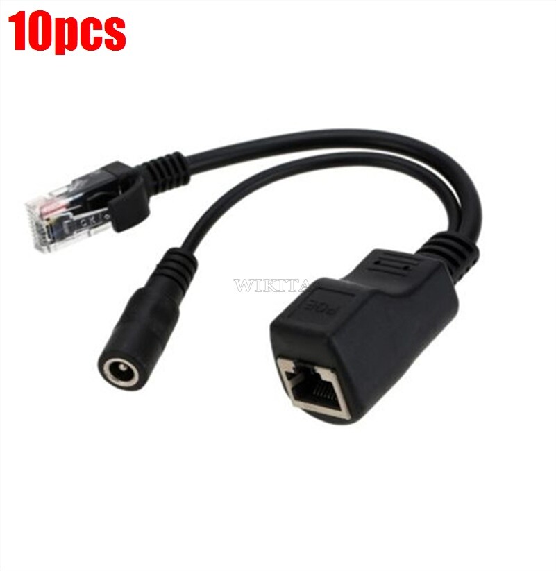 10Pcs Poe Injector Cable Adapter Passive Power Over Ethernet New Ic ur ...