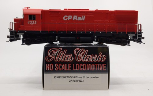 Atlas 550252 HO Scale CP Rail C424 Phase 3 Diesel Locomotive #4233 LN ...